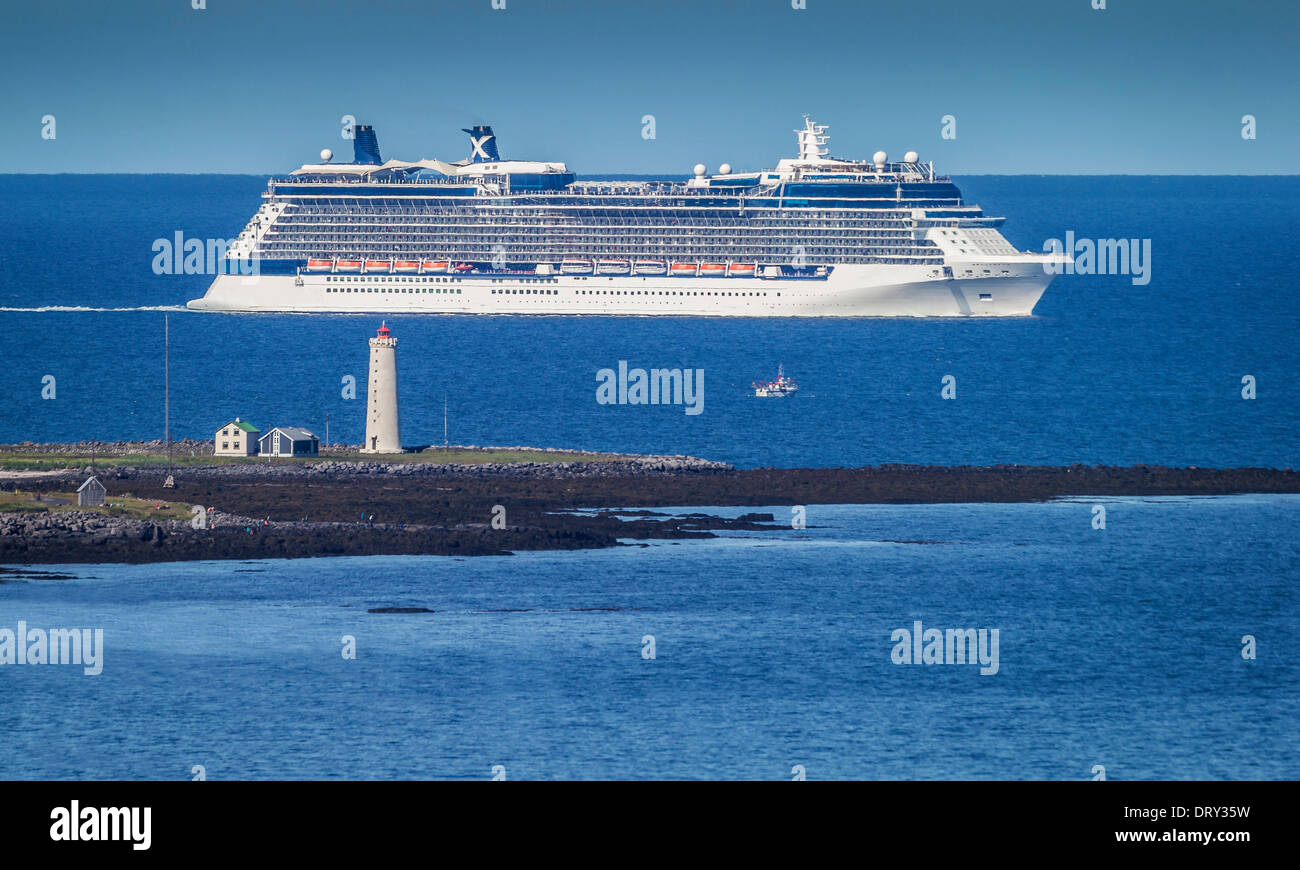 Cruise Ship in Reykjavik Harbor, Reykjavik, Iceland Stock Photo - Alamy