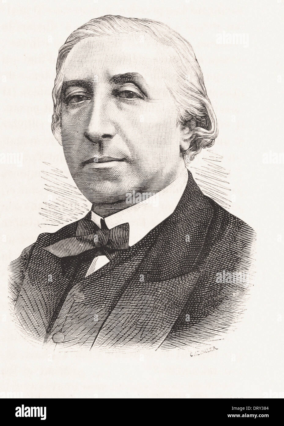 France portrait of emmanuel arago french engraving xix th century hi ...