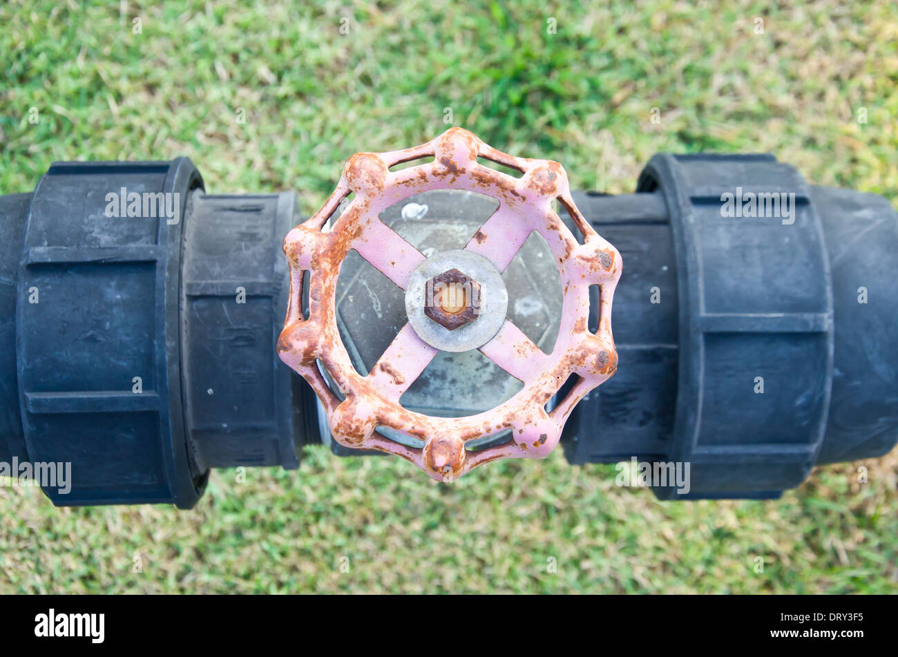 old valve and pipe for water Stock Photo - Alamy