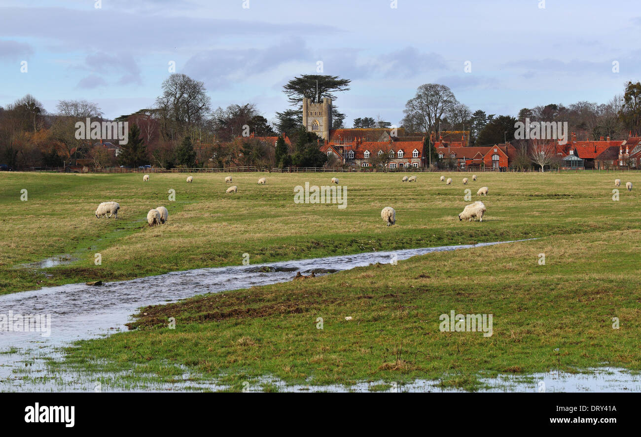 Chiltern hills and water meadow hi-res stock photography and images - Alamy