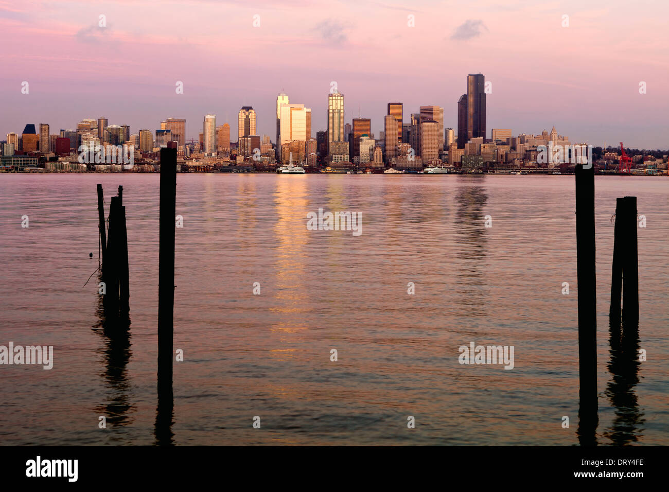 Seattle Waterfront From Boat High Resolution Stock Photography and ...