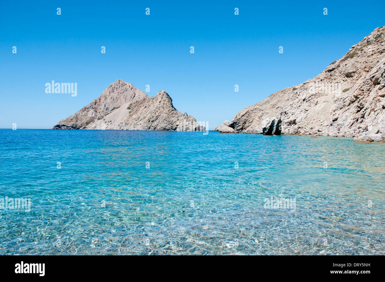 Desert island by Crete Stock Photo - Alamy