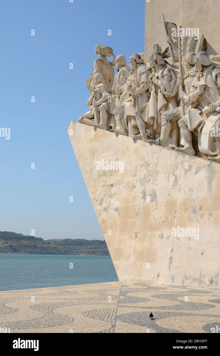 Monument to the Discoveries on the northern bank of the Tagus River ...