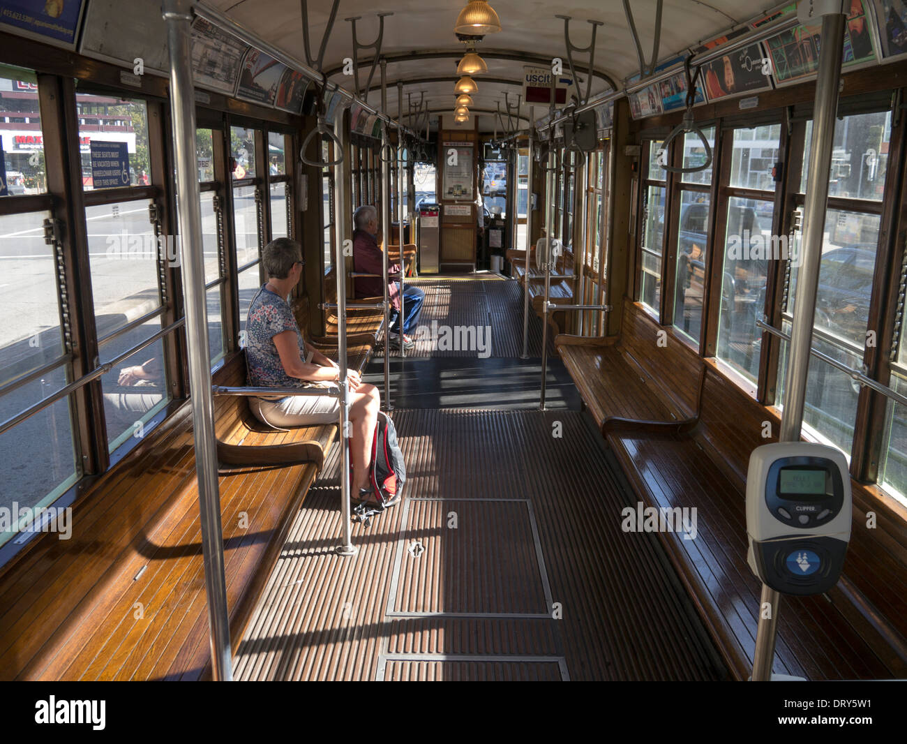 Streetcar interior hi-res stock photography and images - Alamy