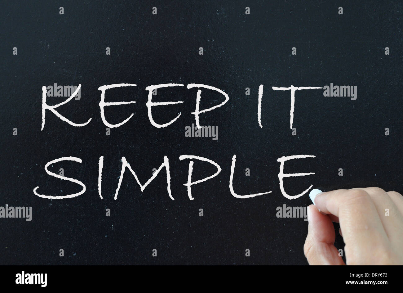 Keep it simple hi-res stock photography and images - Alamy