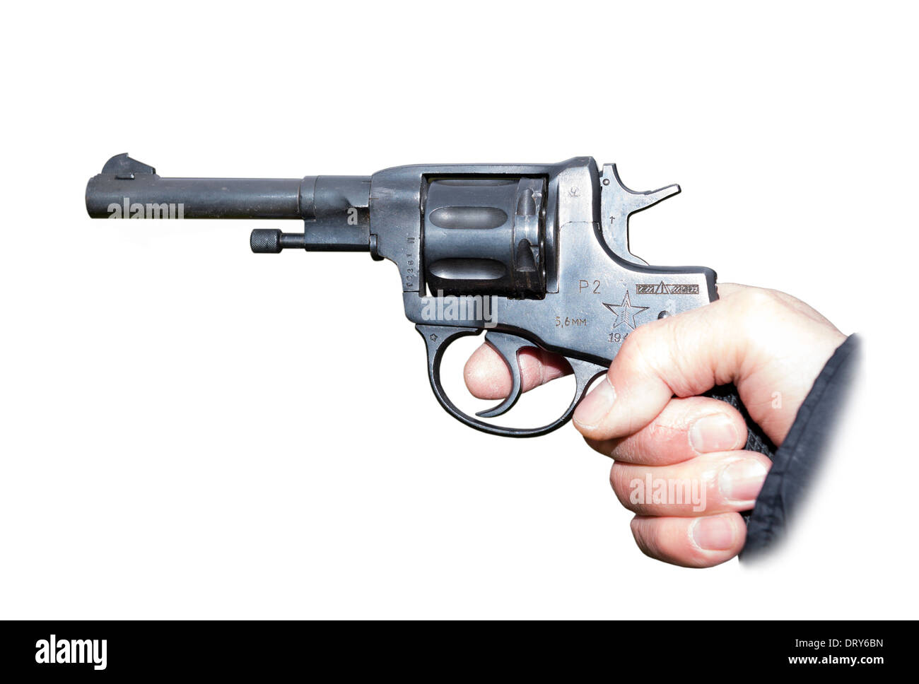 Pistol revolver in hand gangster hi-res stock photography and images ...