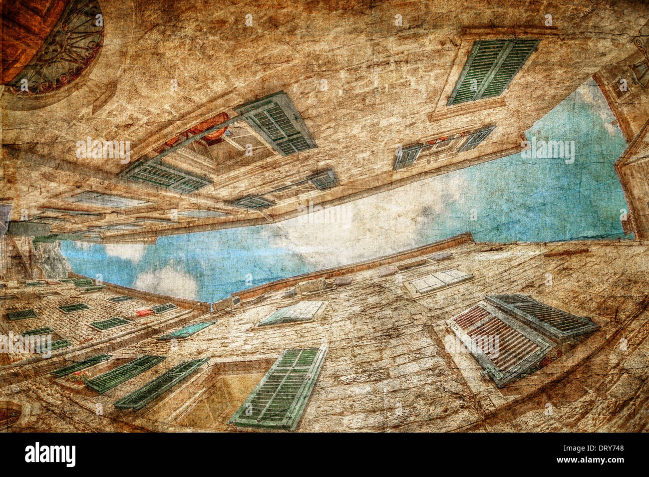 Fish eye view medieval hi-res stock photography and images - Alamy