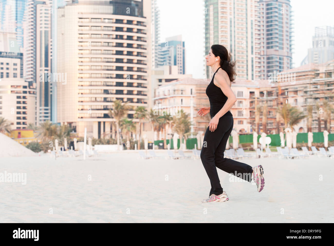 Running on beach person digital hi-res stock photography and images - Alamy