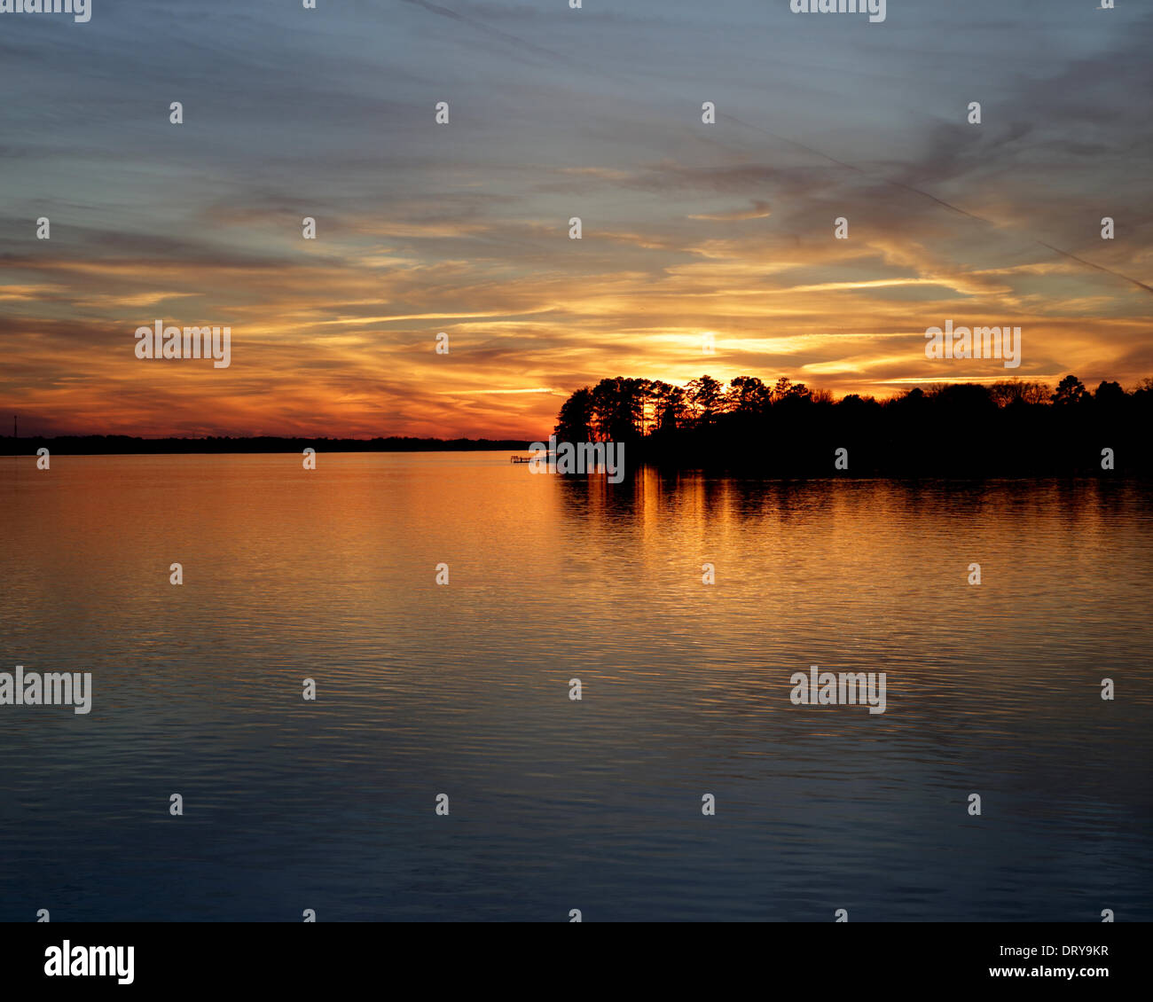 Sunset, Lake Murray, Columbia, SC photos by Catherine Brown Stock Photo ...