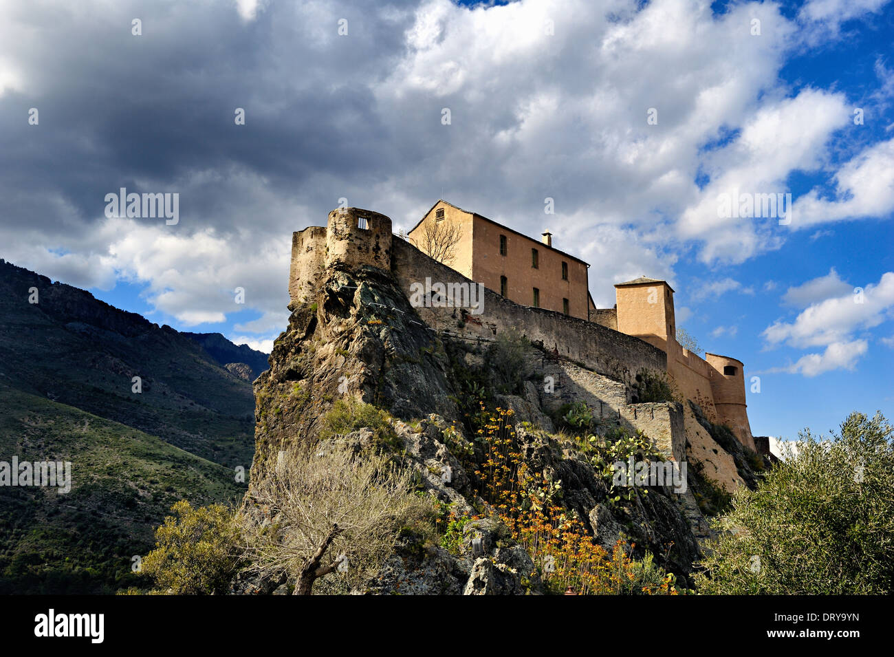 The citadel, Corte, Corsica, France Stock Photo - Alamy