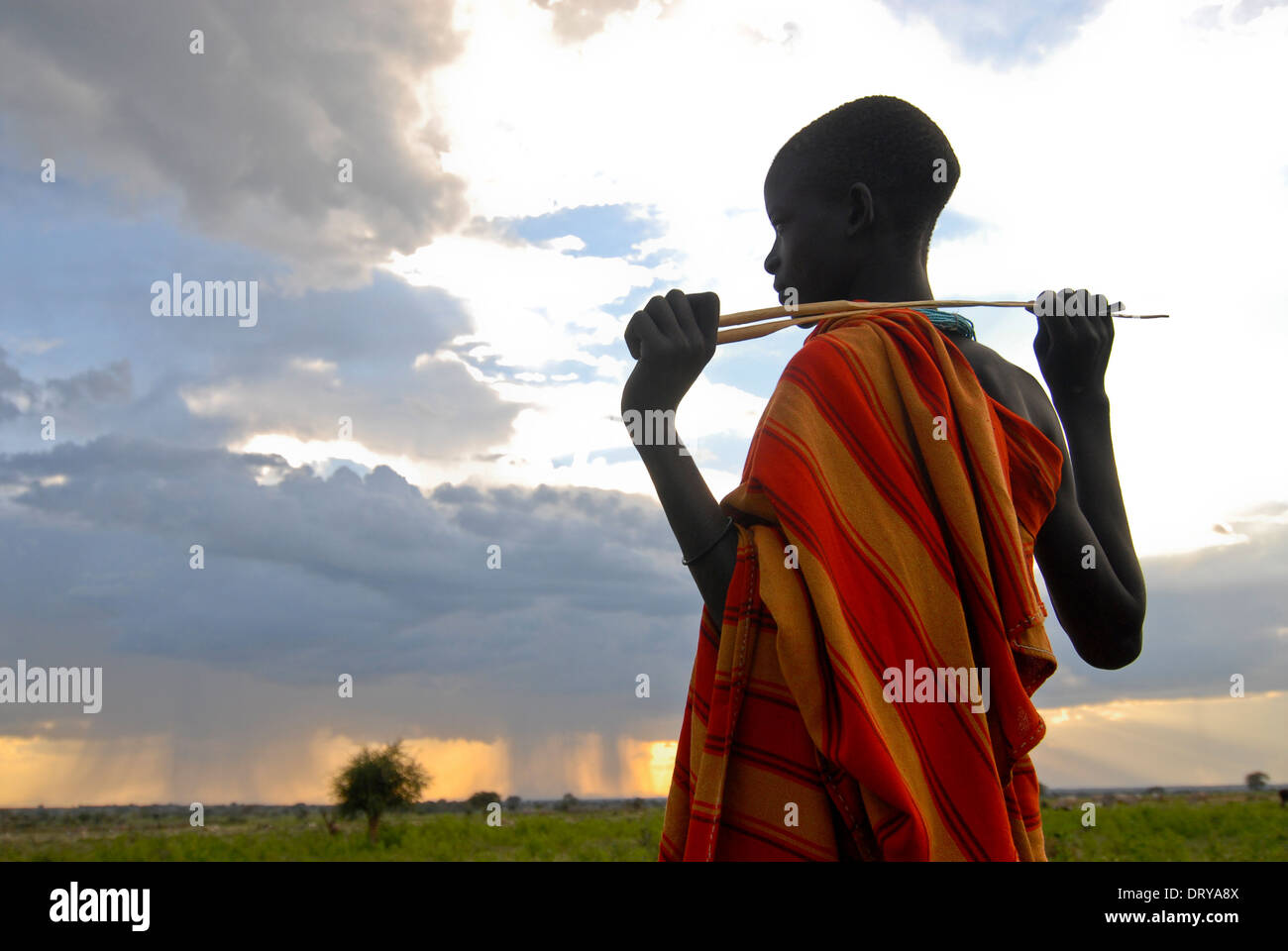 Uganda Karamoja Kotido, Karimojong people, pastoral tribe, young ...