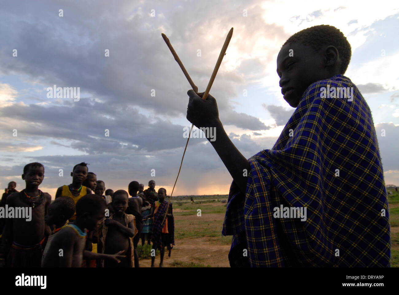 Uganda Karamoja Kotido, Karimojong people, pastoral tribe, young ...