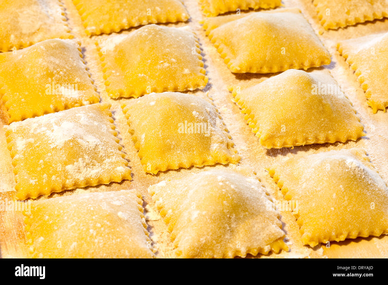 Fresh Agnolotti Pasta Stock Photo - Alamy