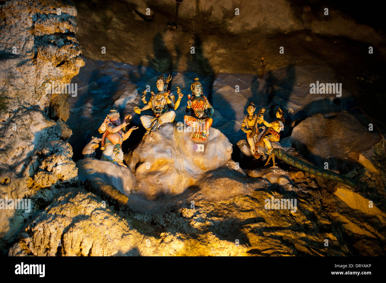 Hindu shrine inside Batu caves, Malaysia Stock Photo - Alamy