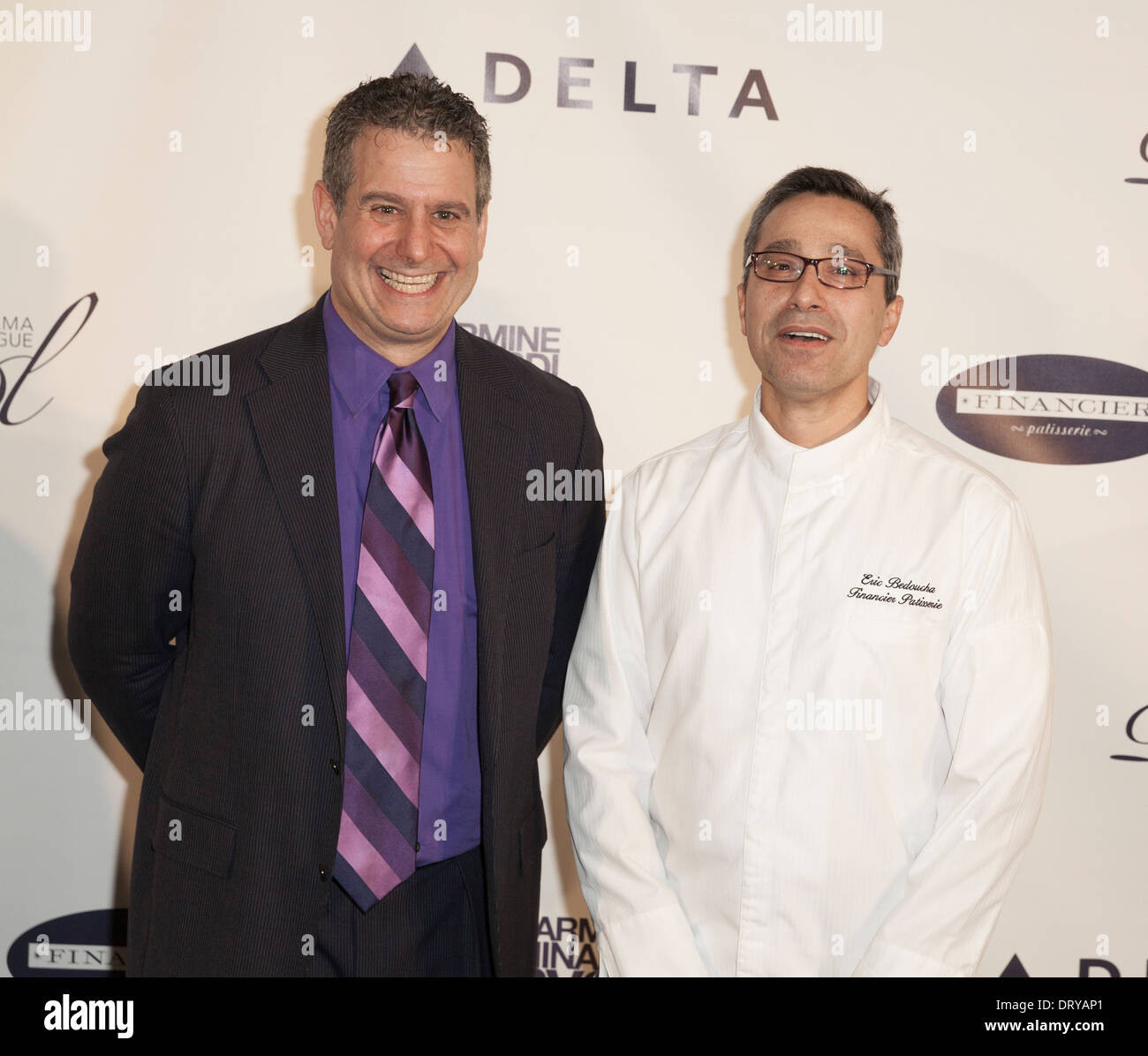 Larry Fish and chef Fanancier patisserie Eric Bedoucha Stock Photo - Alamy