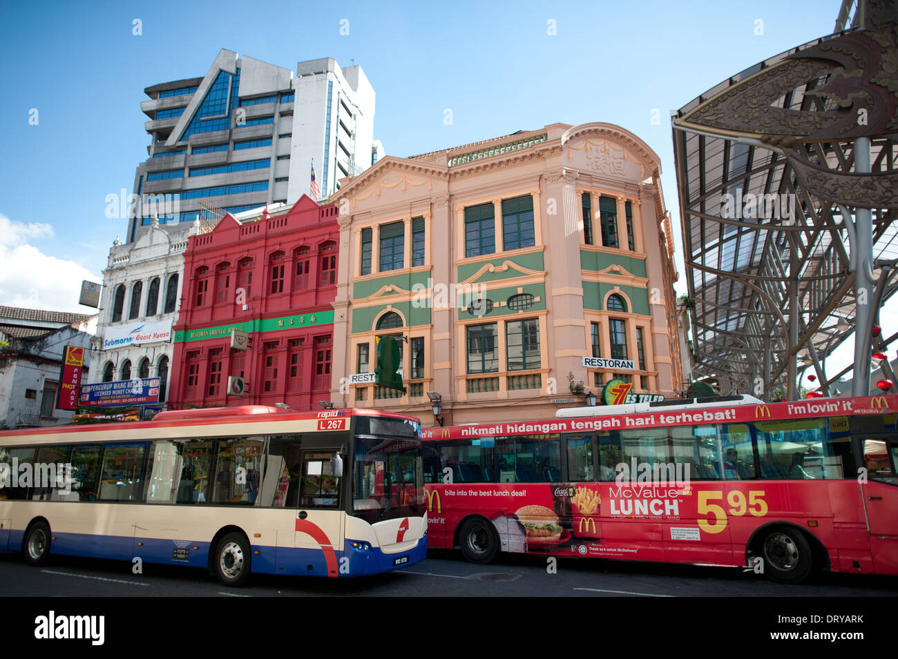 Malaysian Buses in kuala lumpur Stock Photo - Alamy