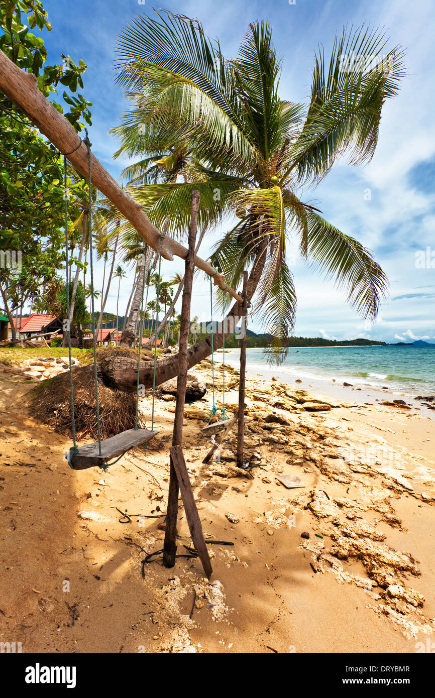 Beautiful tropical beach with sea view, clean water. Nature background ...