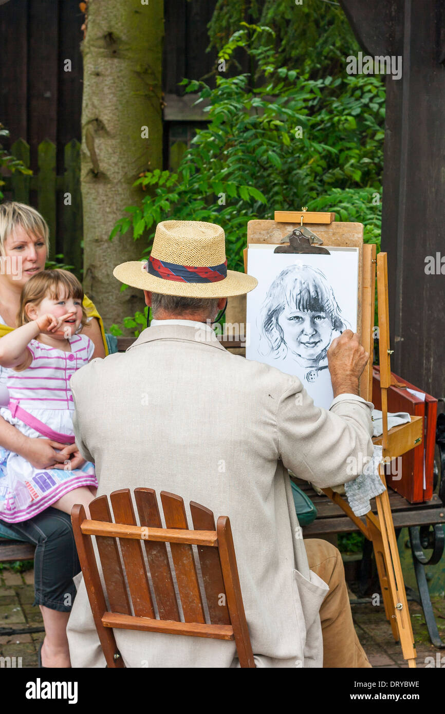 Victorian male artist with easel hi-res stock photography and images ...
