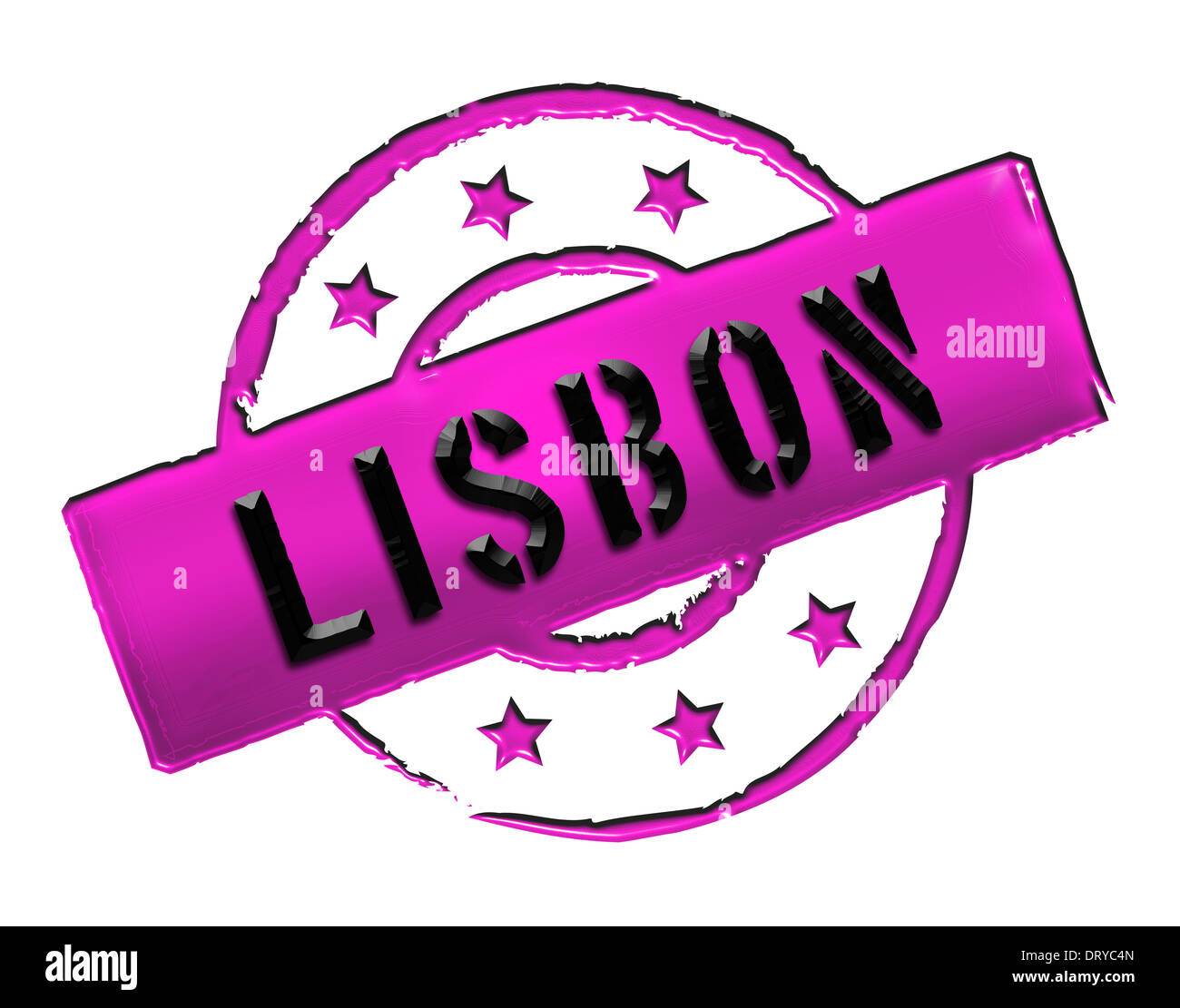 Stamp - Lisbon Stock Photo - Alamy