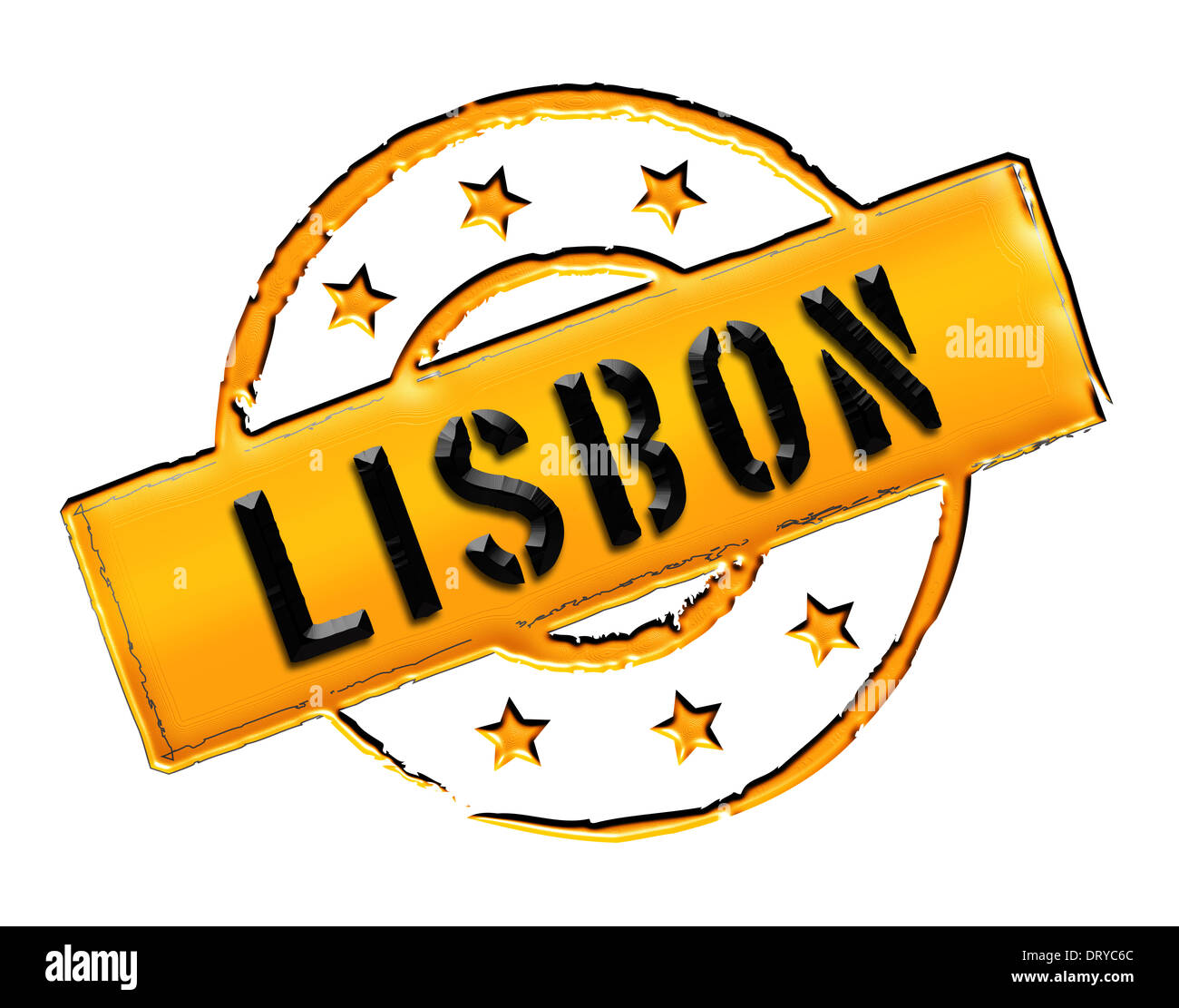 Stamp - Lisbon Stock Photo - Alamy