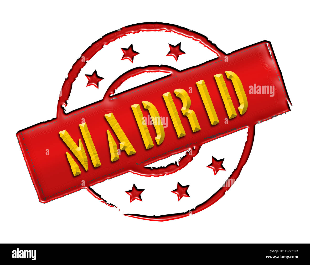 Stamp - Madrid Stock Photo - Alamy