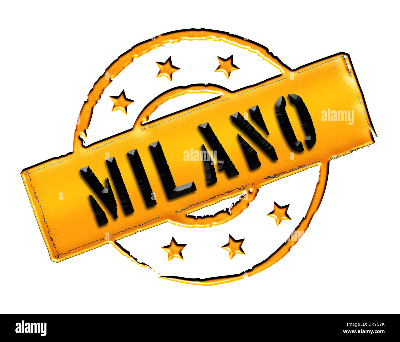 Stamp - Milano Stock Photo - Alamy