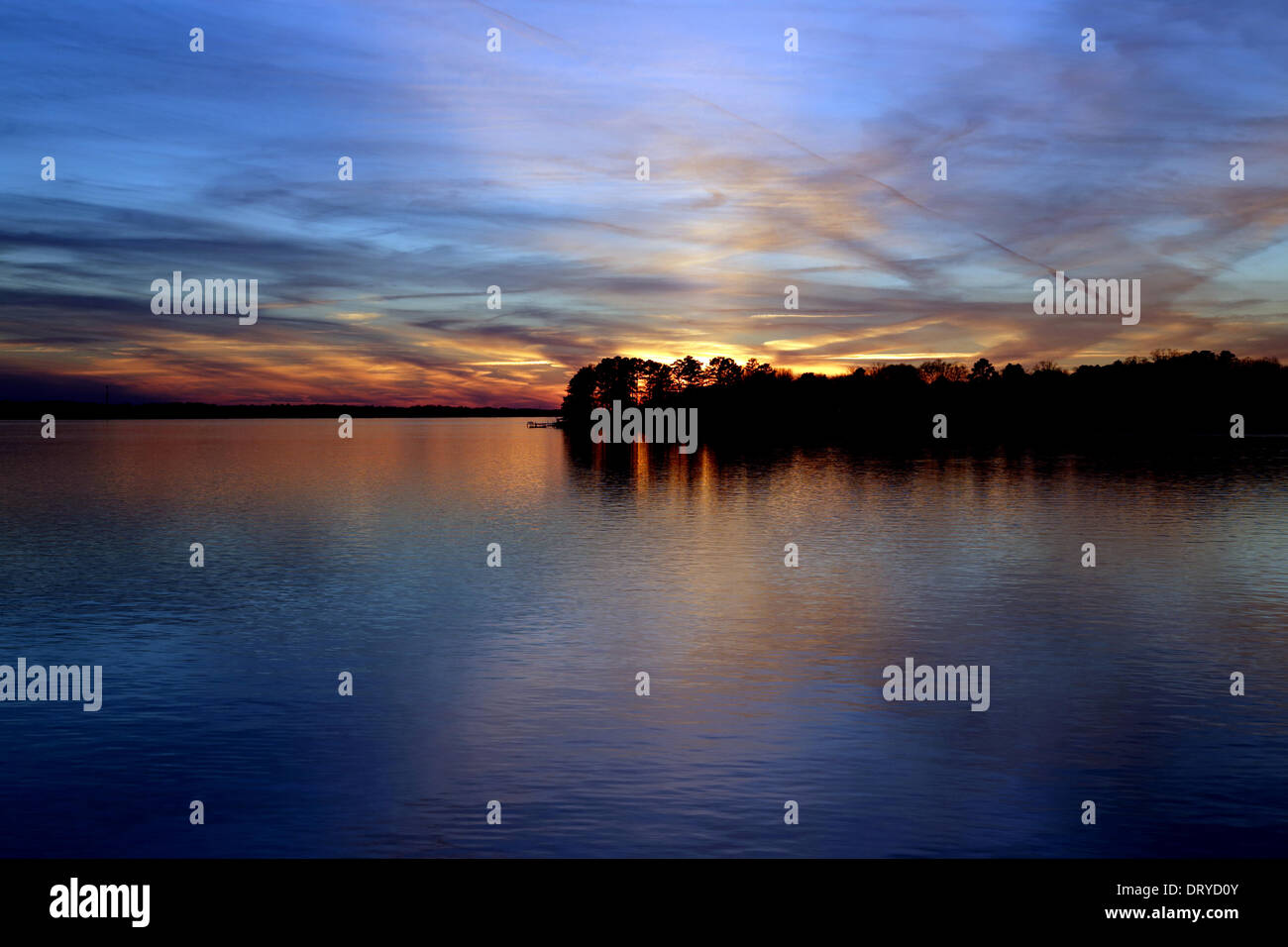 Sunset, Lake Murray, Columbia, SC photos by Catherine Brown Stock Photo ...