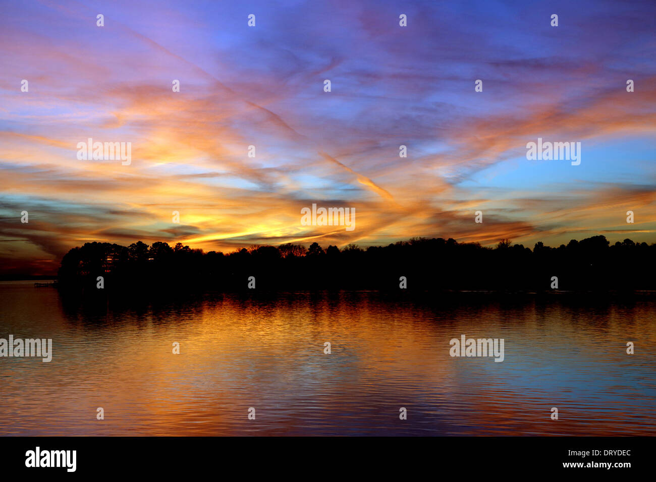 Sunset, Lake Murray, Columbia, SC photos by Catherine Brown Stock Photo ...