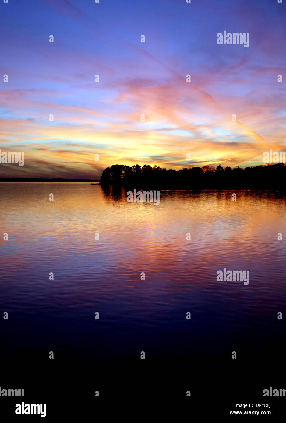 Sunset, Lake Murray, Columbia, SC photos by Catherine Brown Stock Photo ...