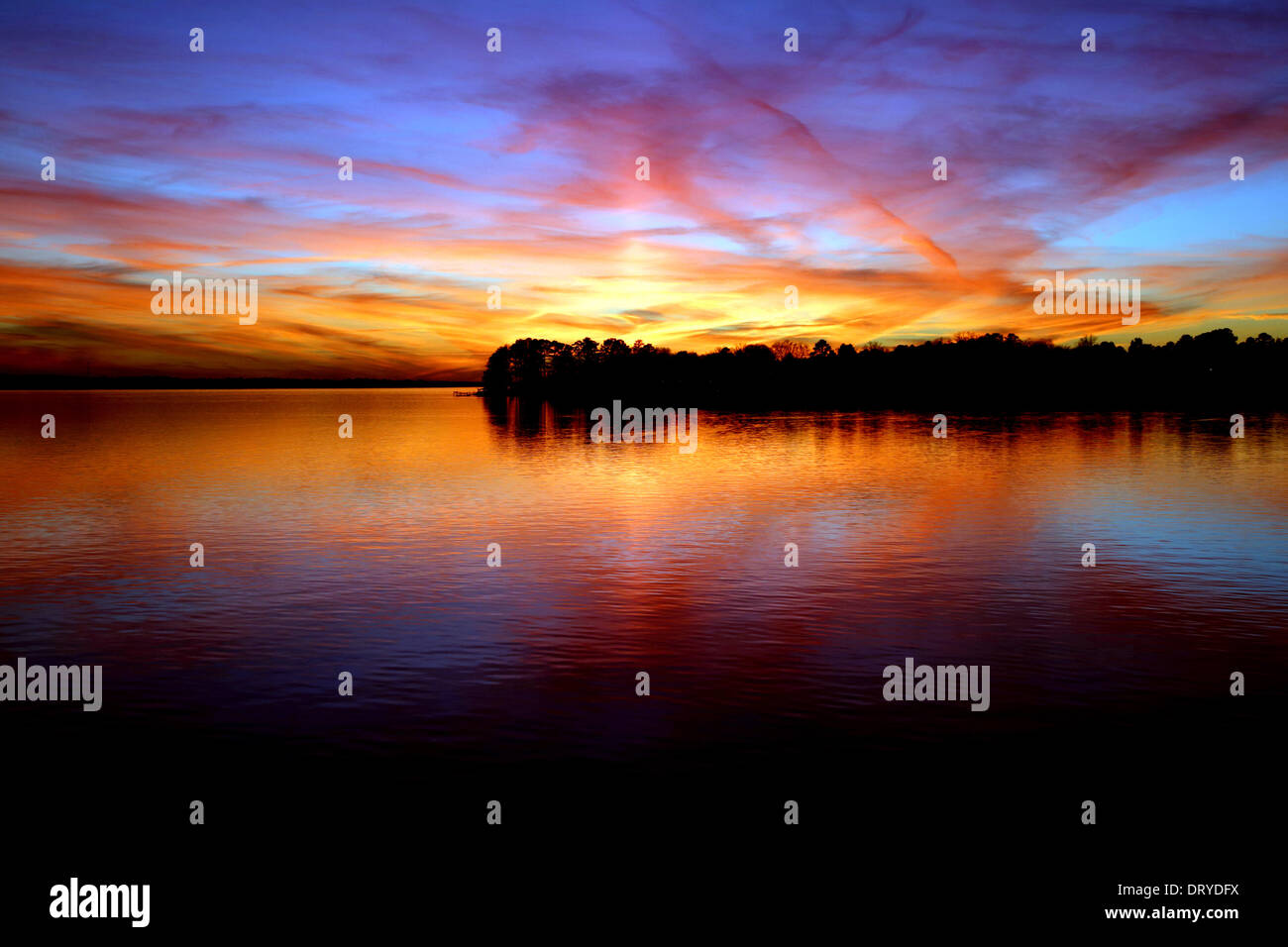 Sunset, Lake Murray, Columbia, SC photos by Catherine Brown Stock Photo ...