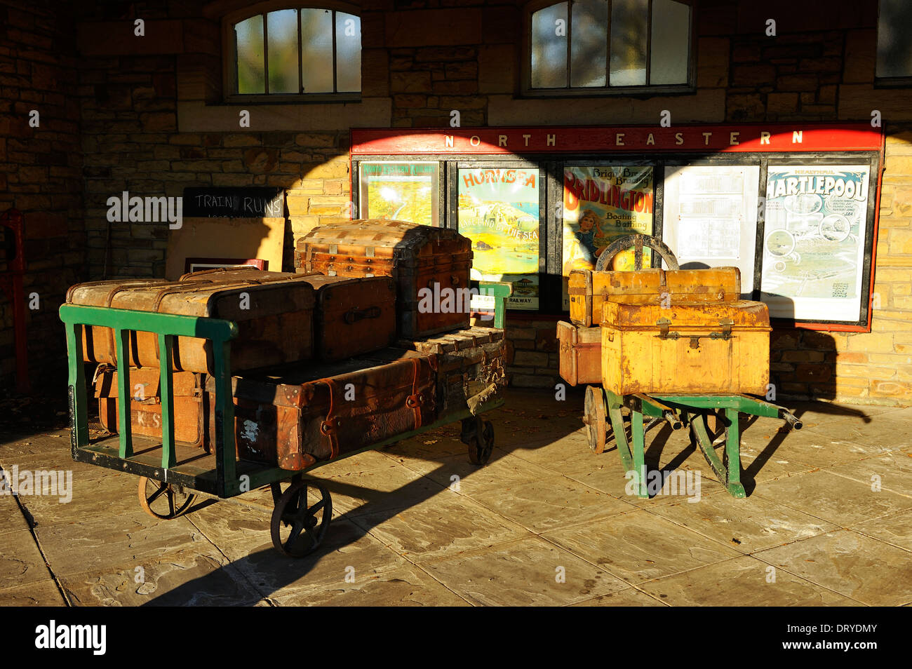 The Railway Station - Beamish Open Air Museum, County Durham, England ...