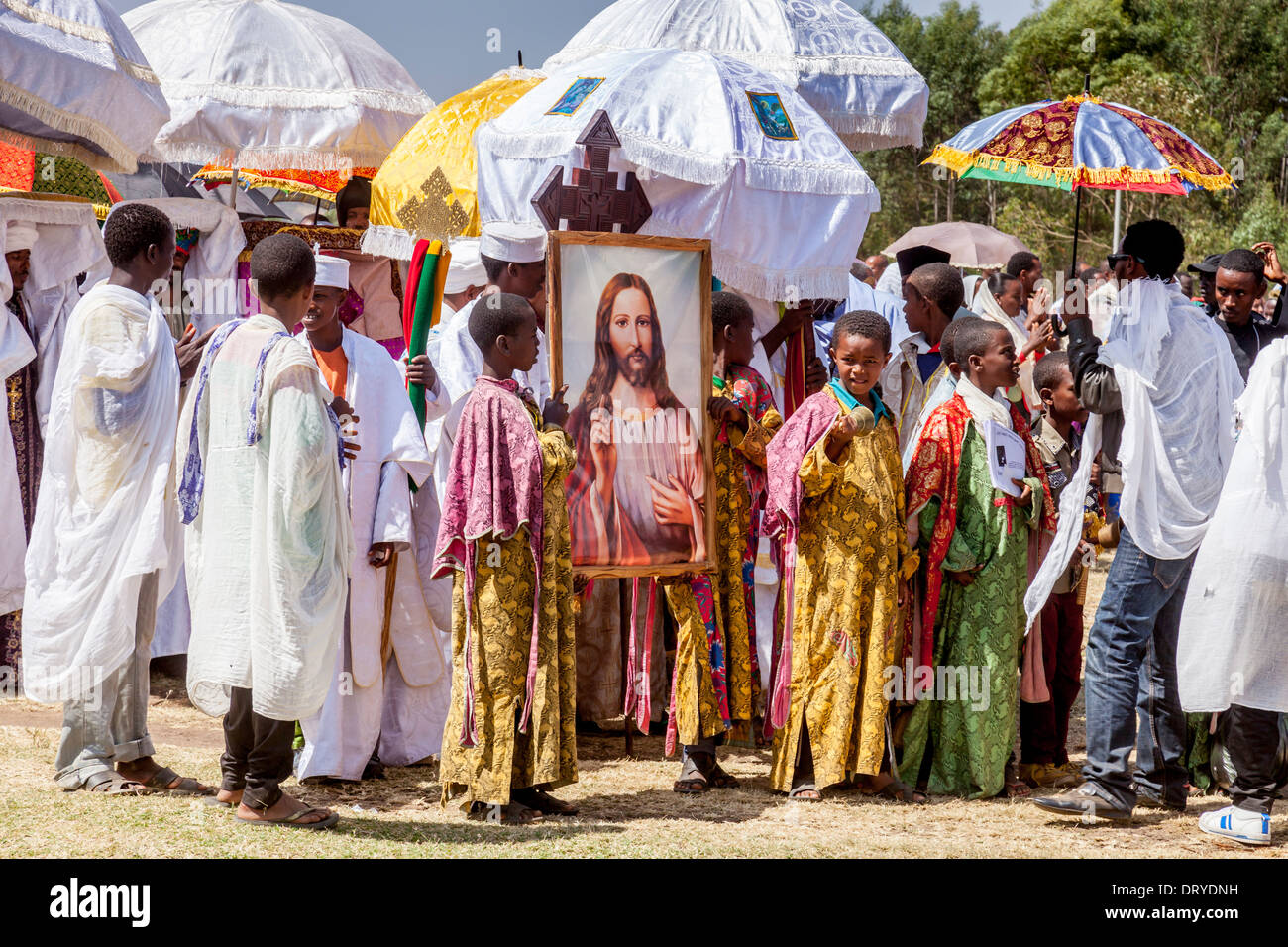 Group of priests in a procession hi-res stock photography and images ...