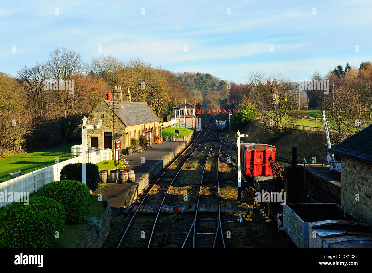 The Railway Station - Beamish Open Air Museum, County Durham, England ...