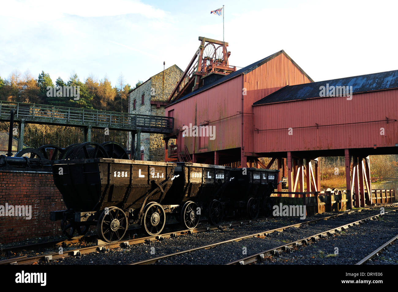 The Colliery Yard - Beamish Open Air Museum, County Durham, England ...