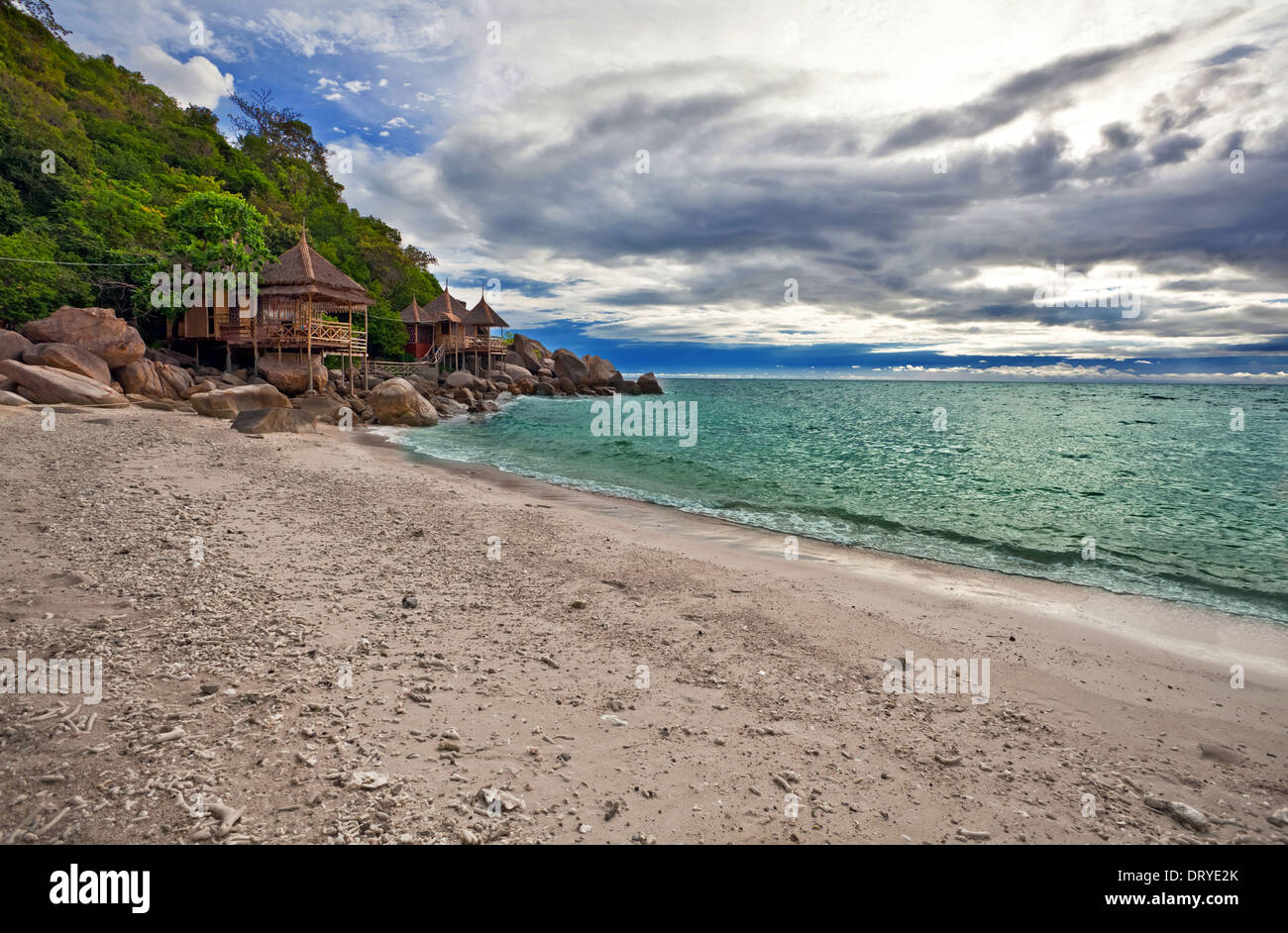 Beautiful tropical beach with sea view, clean water. Nature background ...