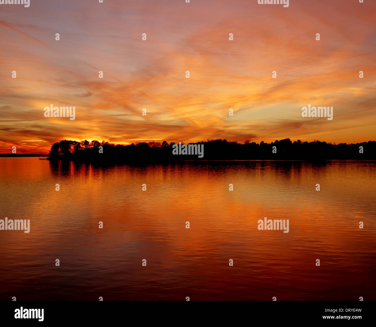 Sunset, Lake Murray, Columbia, SC photos by Catherine Brown Stock Photo ...