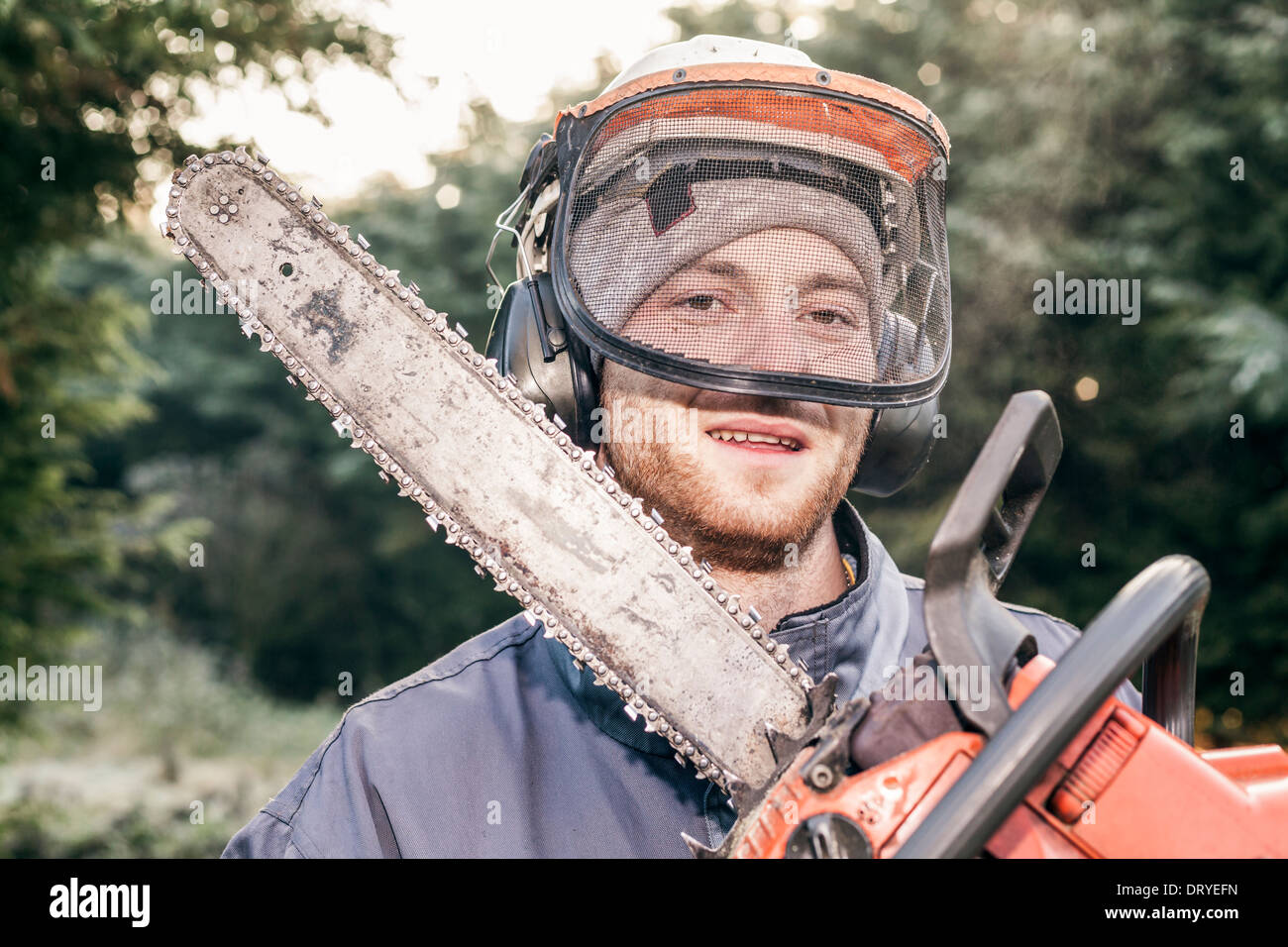 Professional gardener man working garden hi-res stock photography and ...