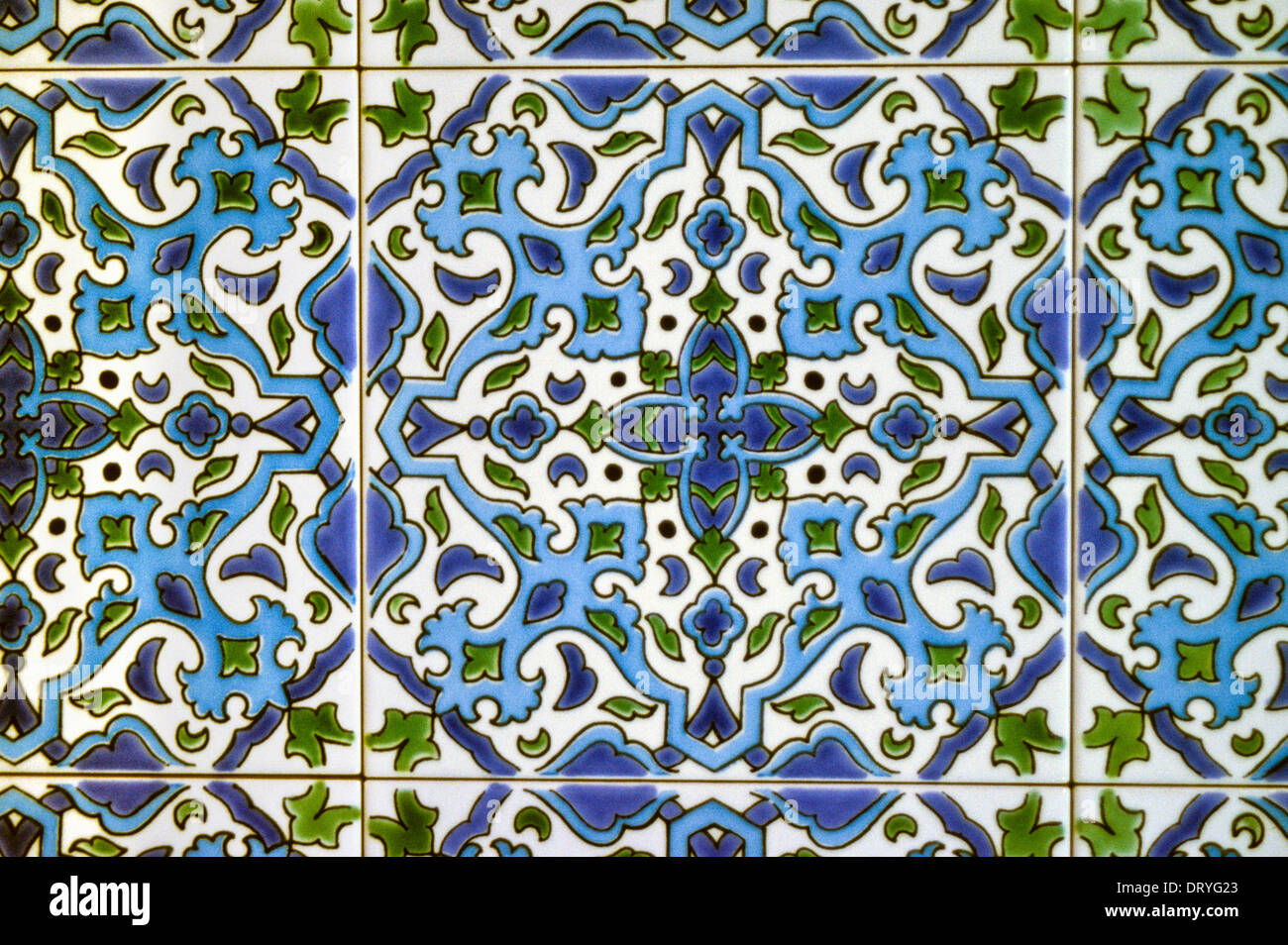 Tunisia nabeul ceramic tile design High Resolution Stock Photography ...