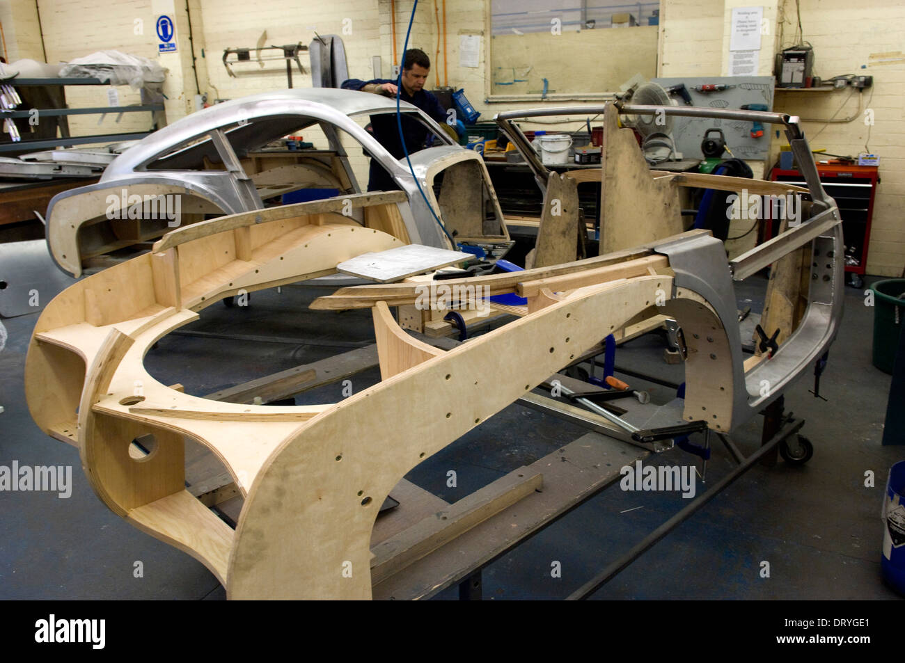Morgan Cars factory in Malvern Link, Herefordshire, with CEO Charles ...