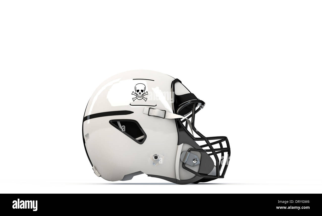 football helmet isolated on white background Stock Photo - Alamy