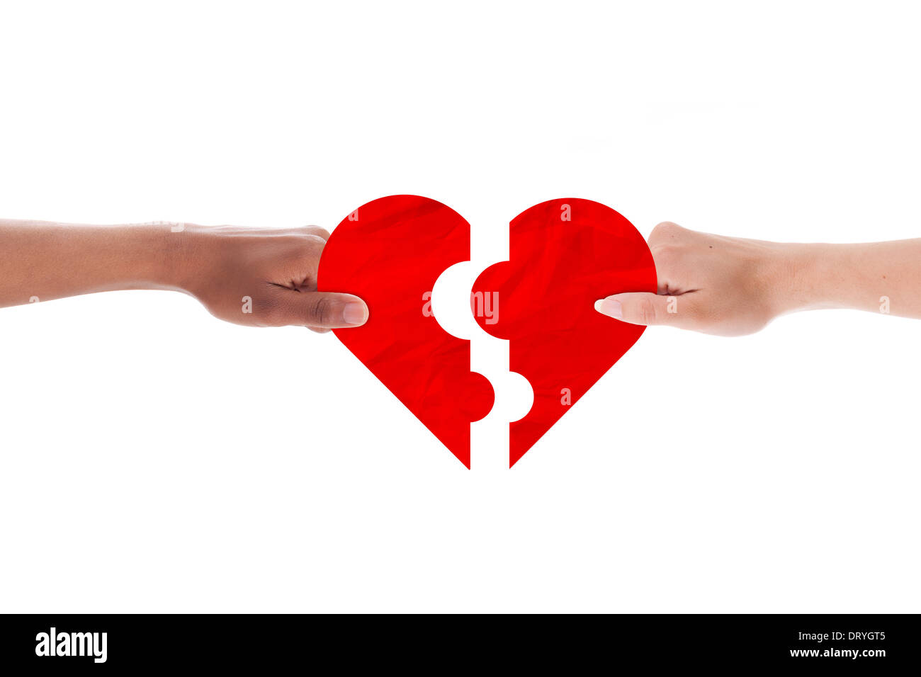 Separated heart hi-res stock photography and images - Alamy