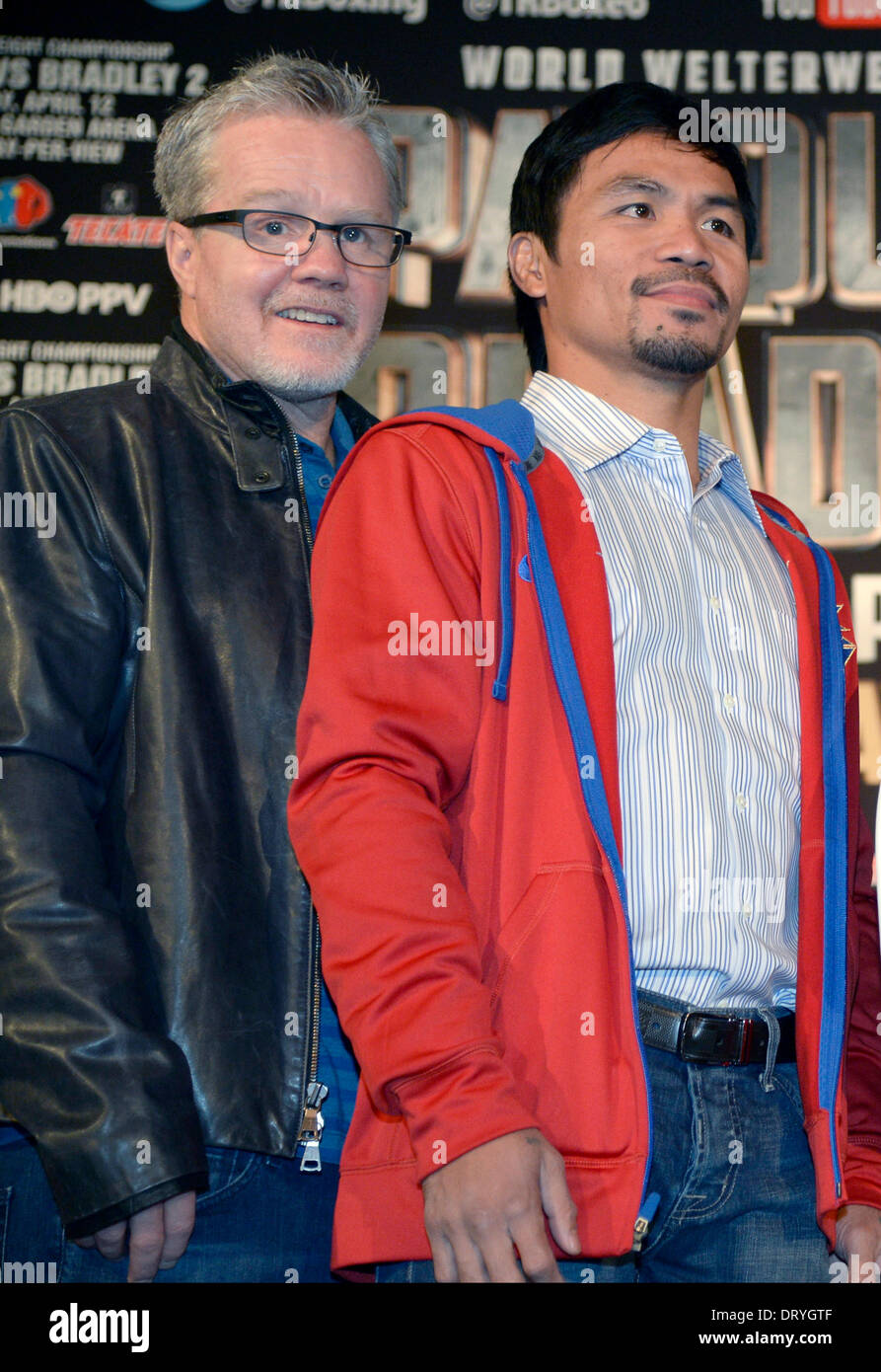 Beverly Hills CA. USA. 4th Feb, 2014. Pro boxer Manny Pacquiao(R) with ...