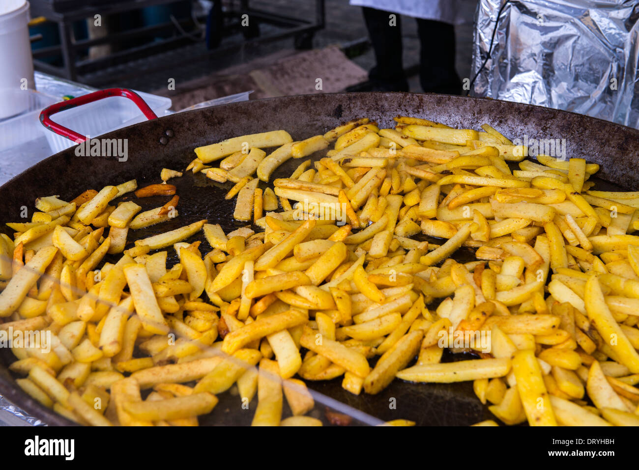 Pomme Frites in a Paris Outdoor Market Stock Photo - Alamy