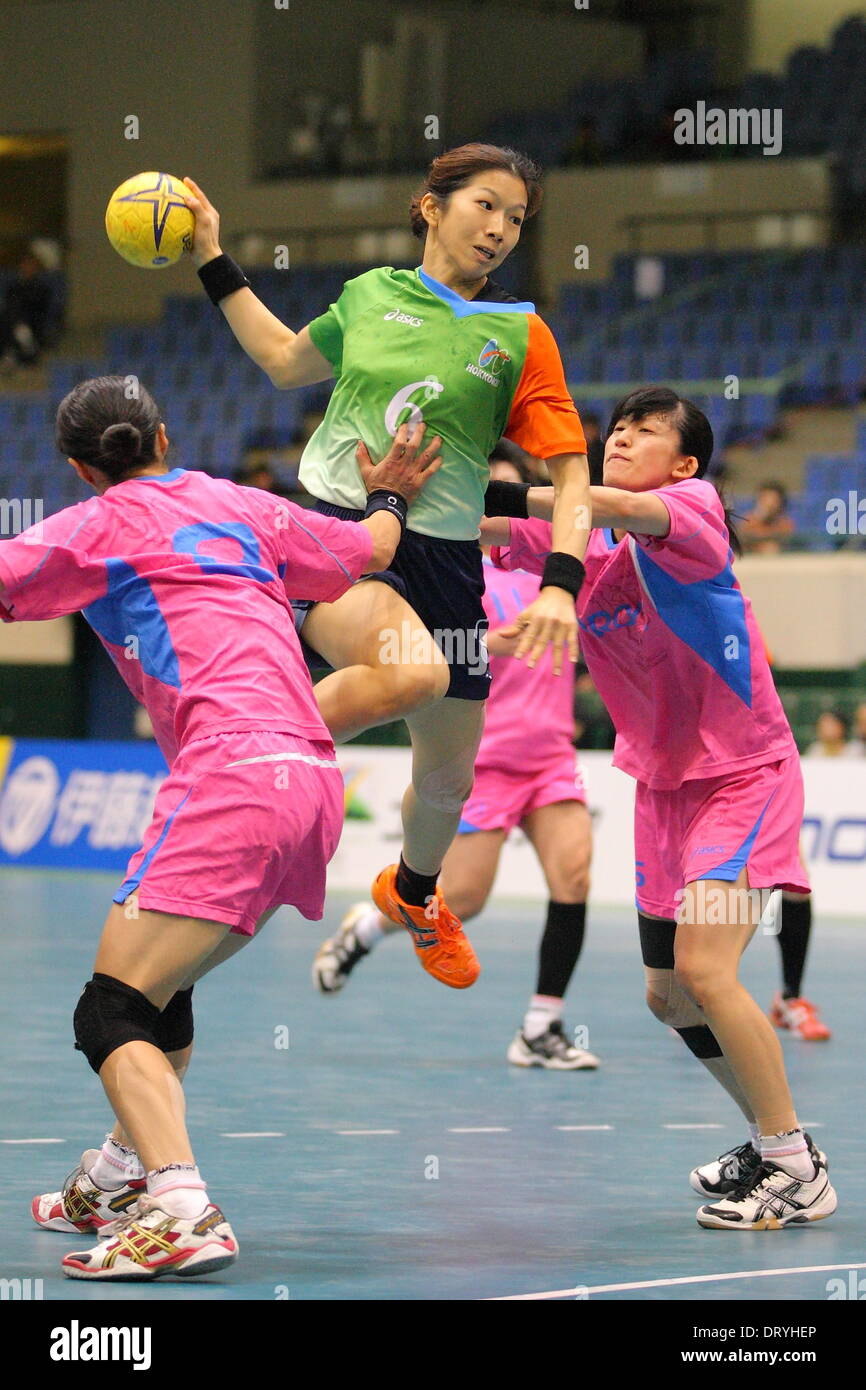 Aichi, Japan. 28th Dec, 2013. Mikako Ishino (Hokkoku Bank) Handball ...