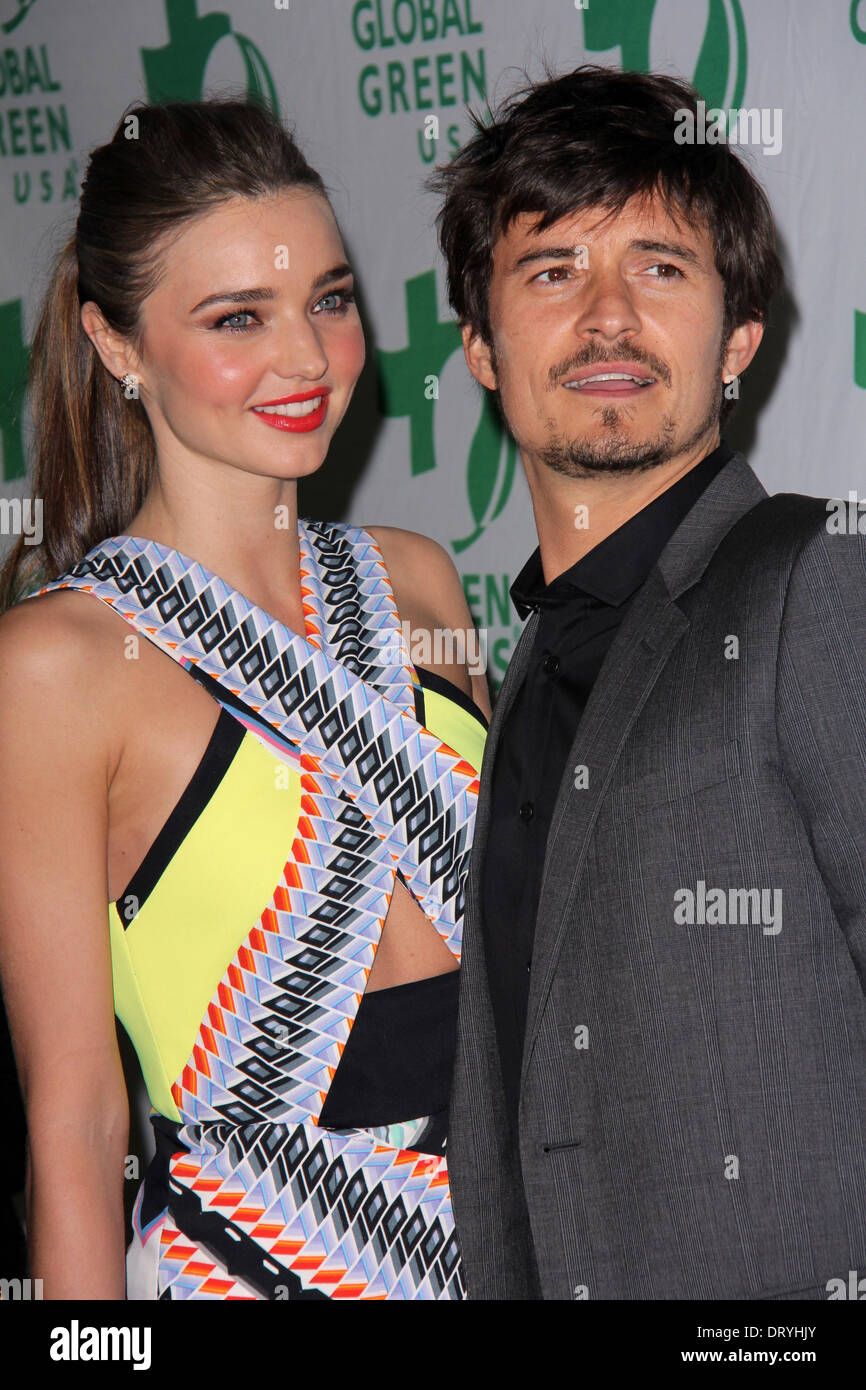Miranda Kerr, Orlando Bloom at the Global Green USA's 10th Annual Pre ...