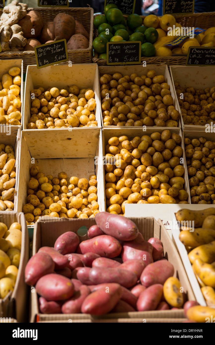 Potatoes at Paris Outdoor Market Stock Photo - Alamy