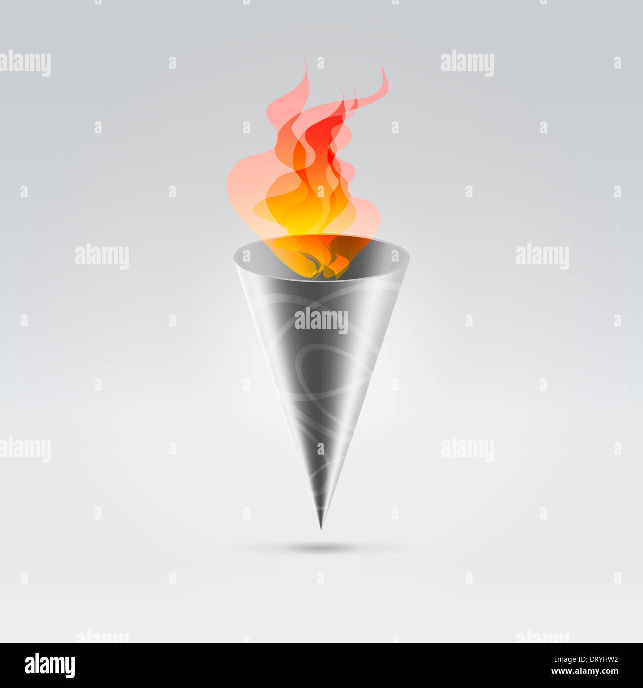 Beautiful metal fire torch Stock Photo - Alamy