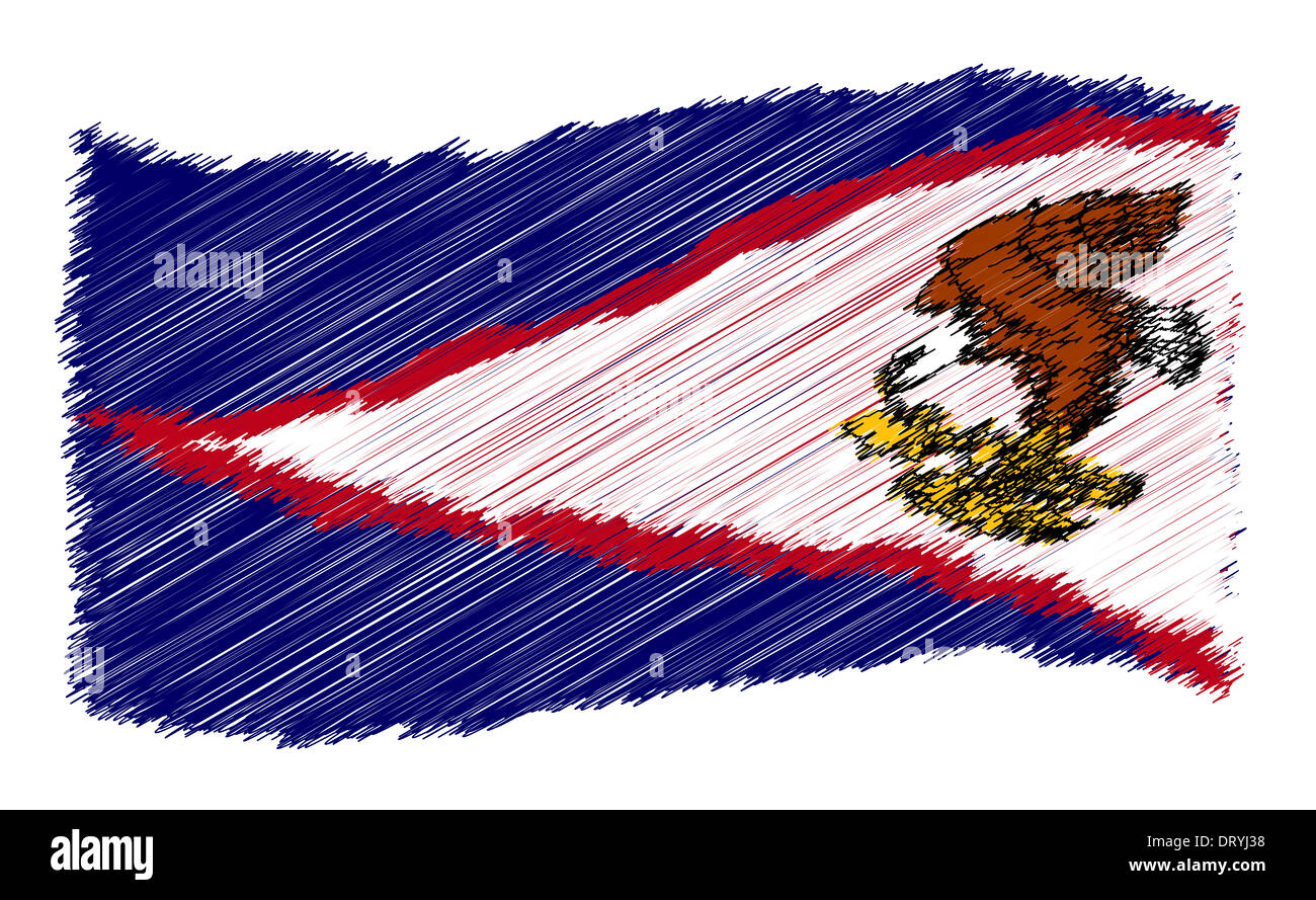 Sketch - American Samoa Stock Photo - Alamy