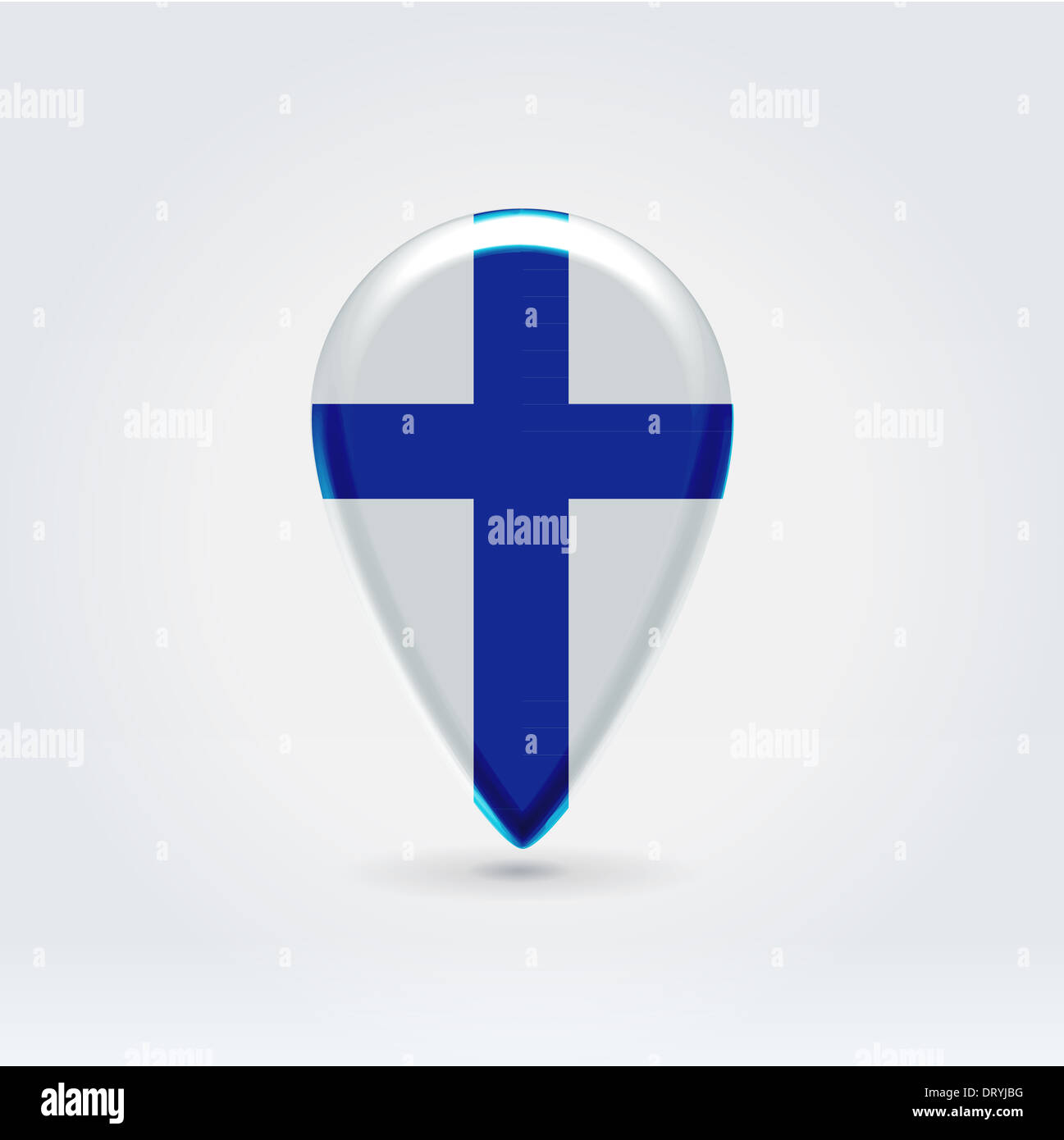 Geo location national point label Stock Photo - Alamy