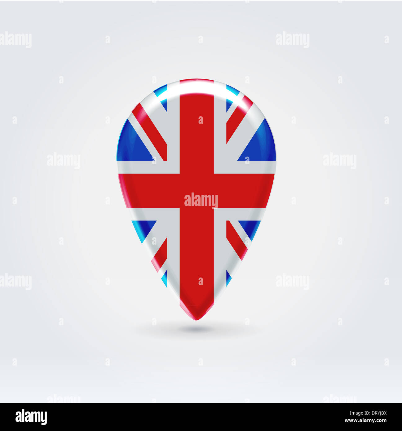 Geo location national point label Stock Photo - Alamy